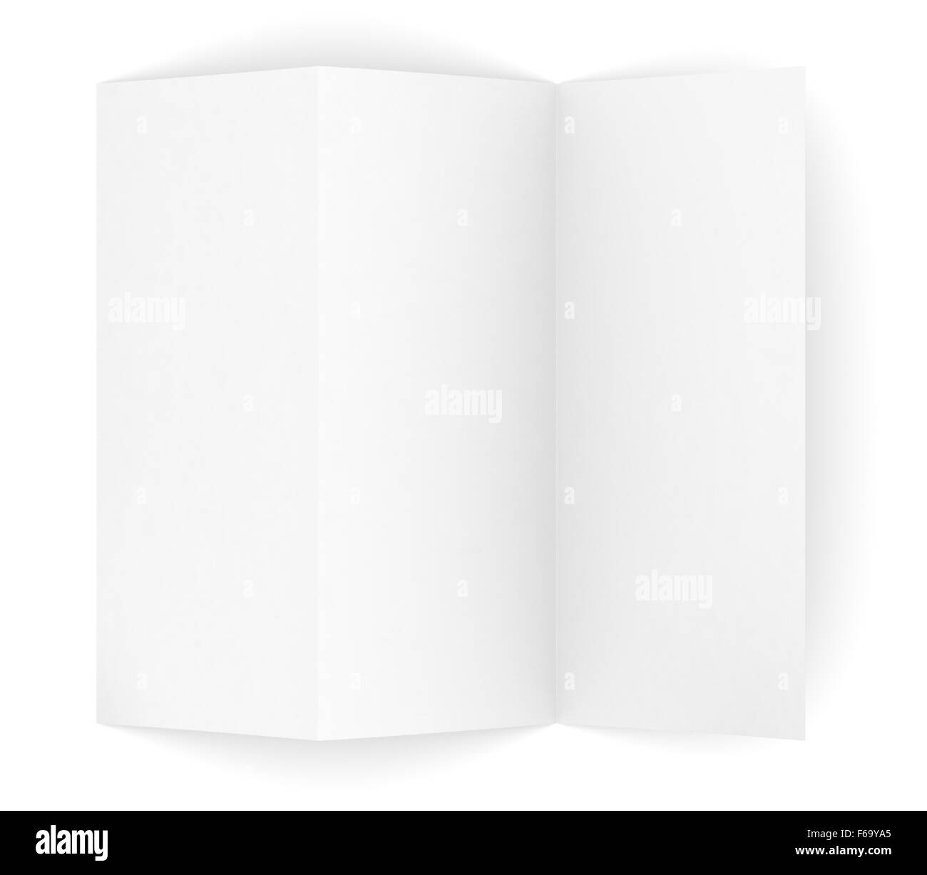 Empty paper booklet on white background Stock Photo - Alamy
