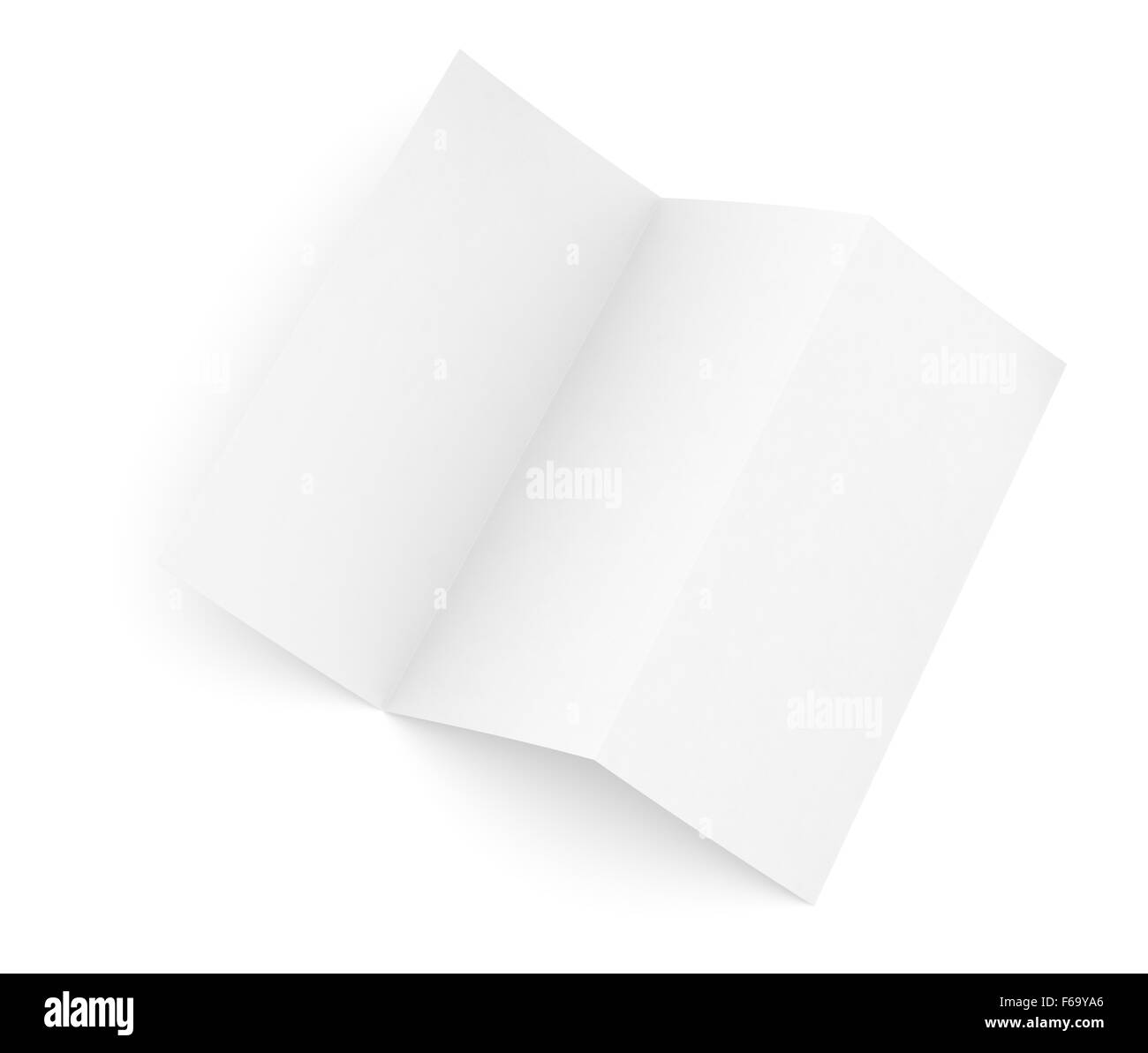 Open empty paper booklet Stock Photo - Alamy