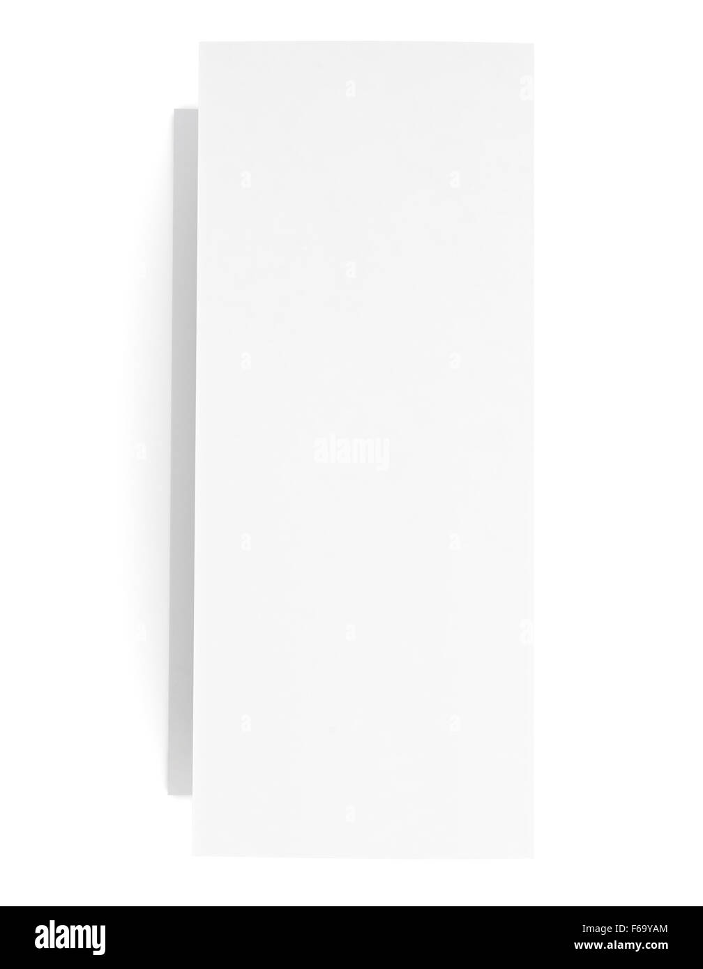 Folded blank paper booklet on white Stock Photo - Alamy