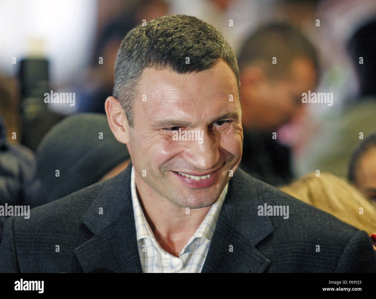 Kiev, Ukraine. 15th Nov, 2015. Kiev Mayor and former heavyweight boxer ...
