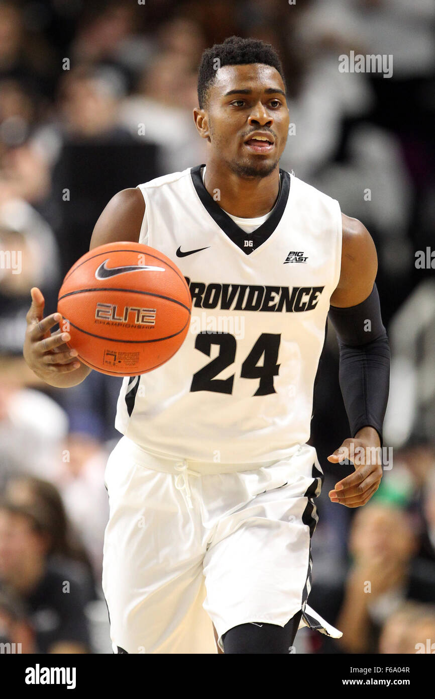 November 14, 2015; Providence, RI, USA; Providence Friars guard Kyron ...