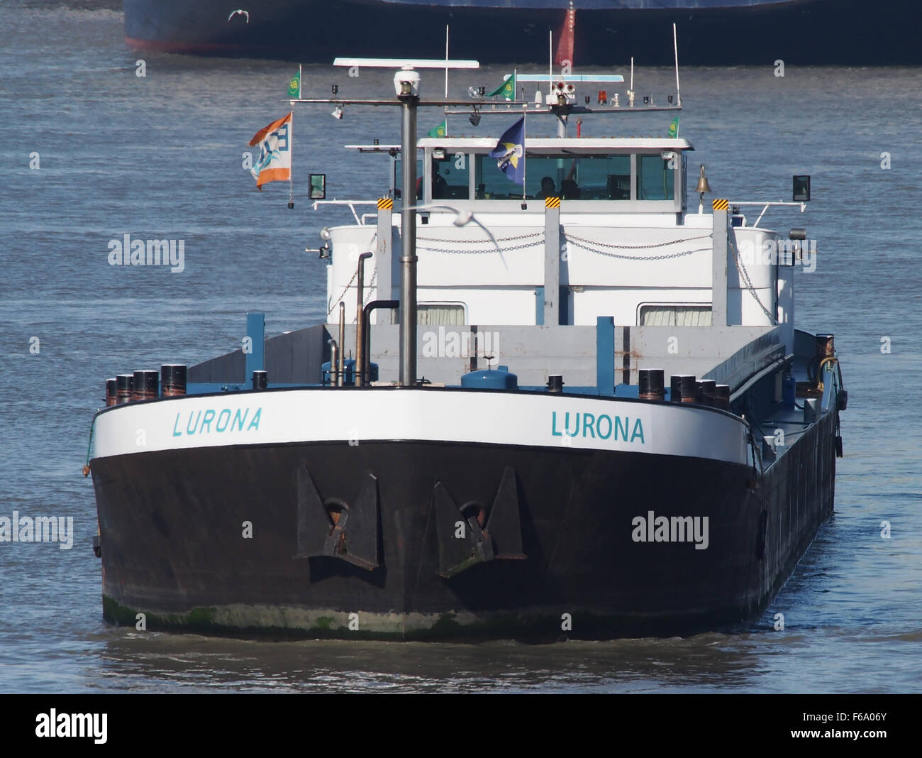 Lurona, a 1995-built ship, operates in the Port of Antwerp, providing ...