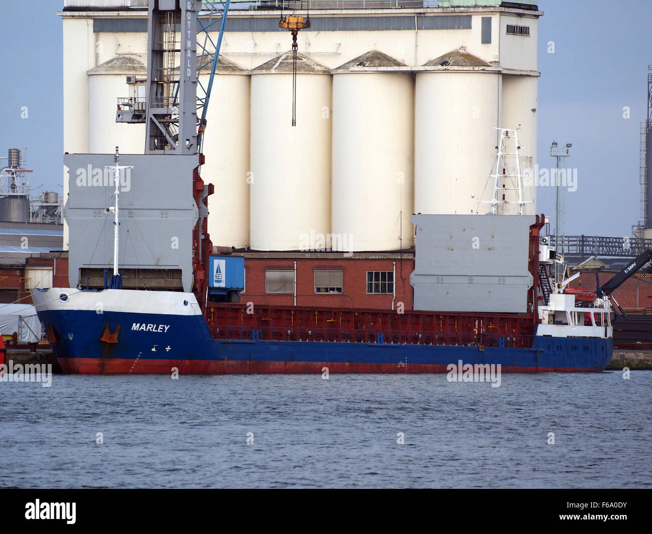 The Marley is a container ship with IMO 9116814 and callsign OMRC ...