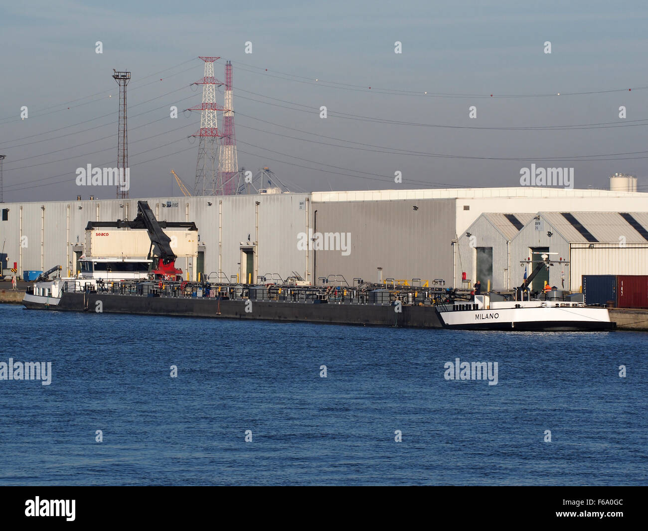 The Milano, a 2004-built container ship and oil tanker, operates in the ...