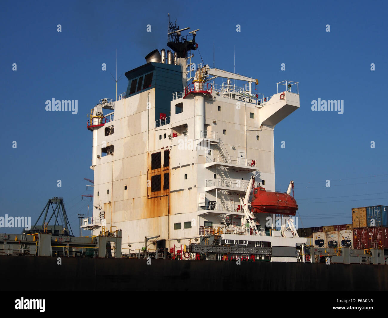 The MSC Itea, identified by IMO 9157698, is a container ship operating ...