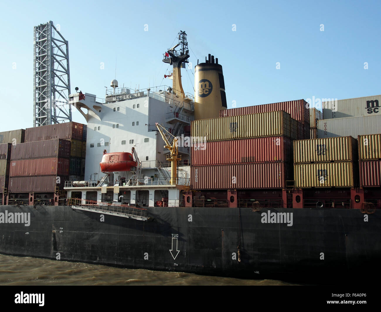 MSC Levina, with IMO number 8608200 and callsign 3FJR8, is a container ...