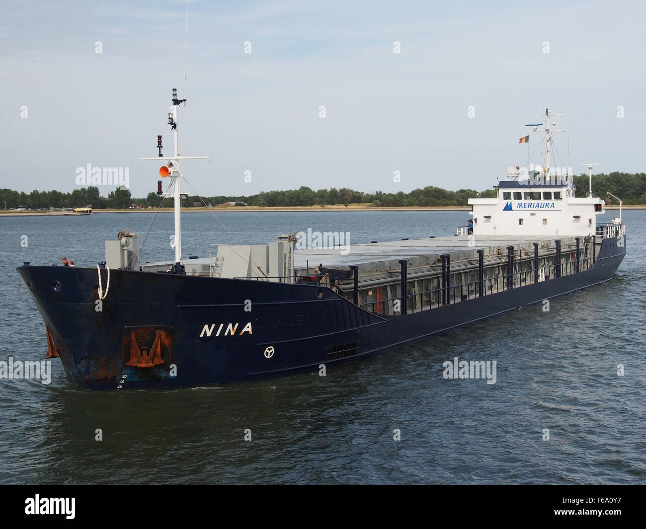 The Nina Nauvo is a container ship and oil tanker, identified by IMO ...