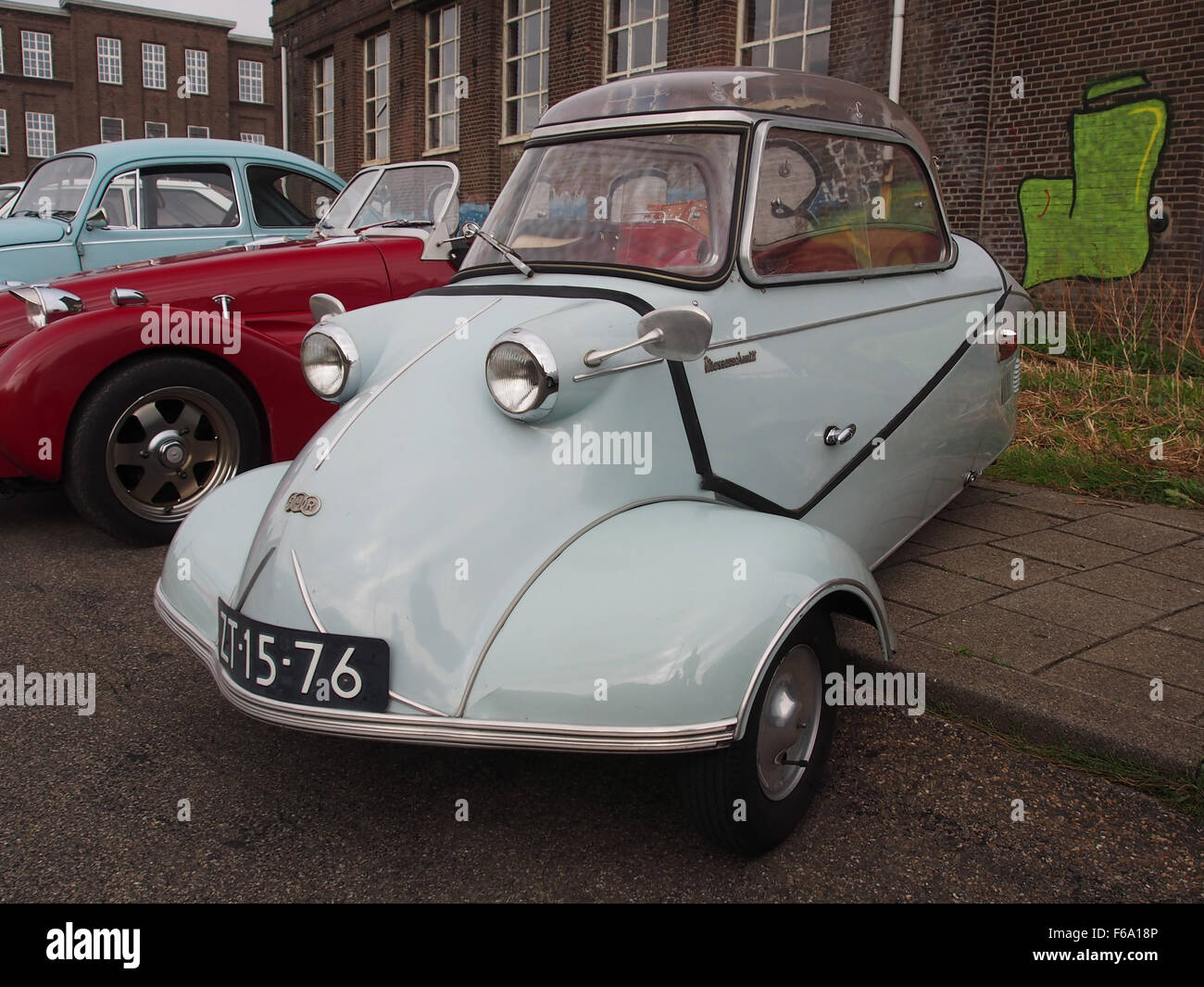 A 1963 Messerschmitt KR 200, displayed at Oisterwijkste Stoomdagen 2015 ...