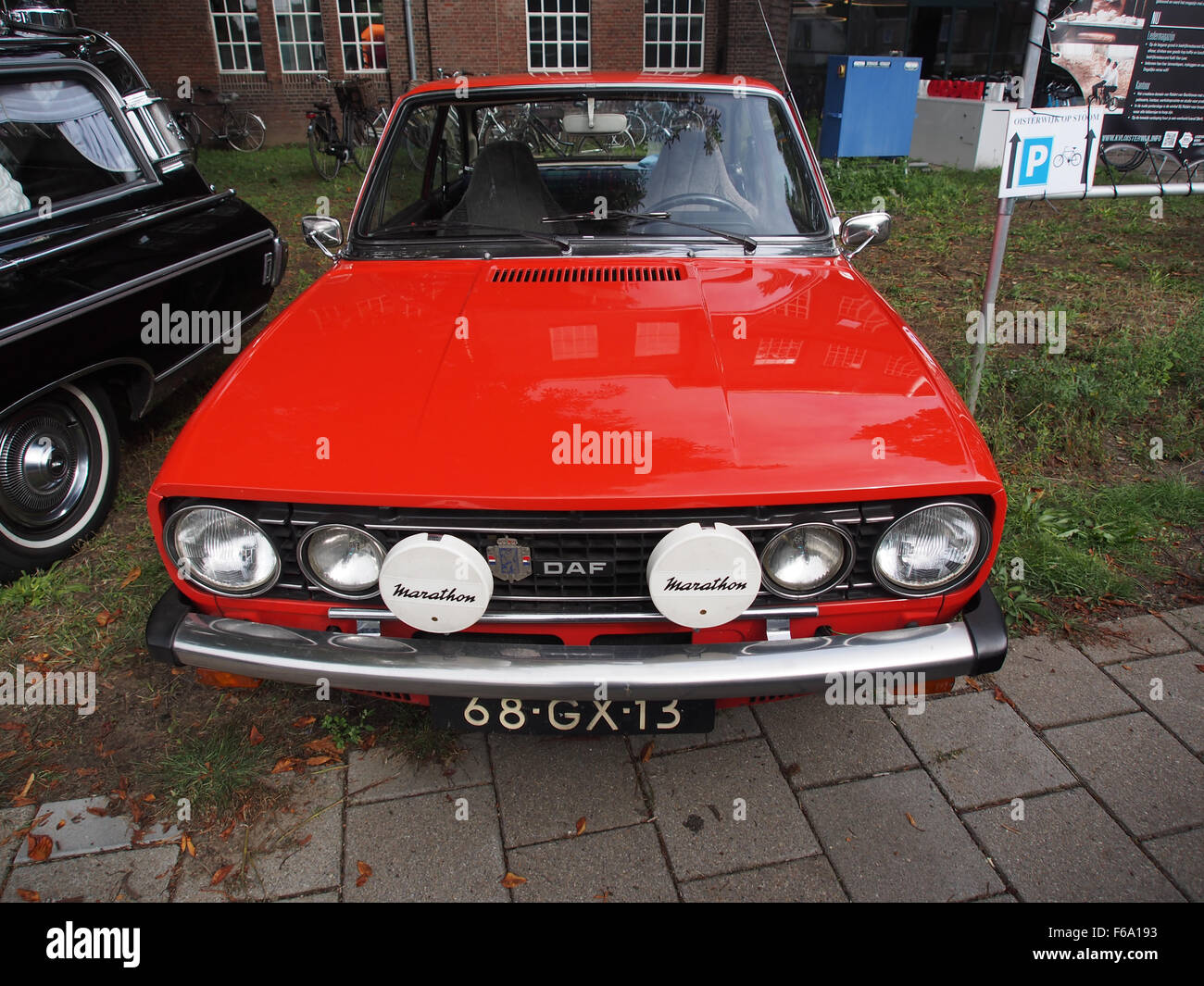 The 1976 DAF 66 1300 Marathon on display at Oisterwijkste Stoomdagen ...