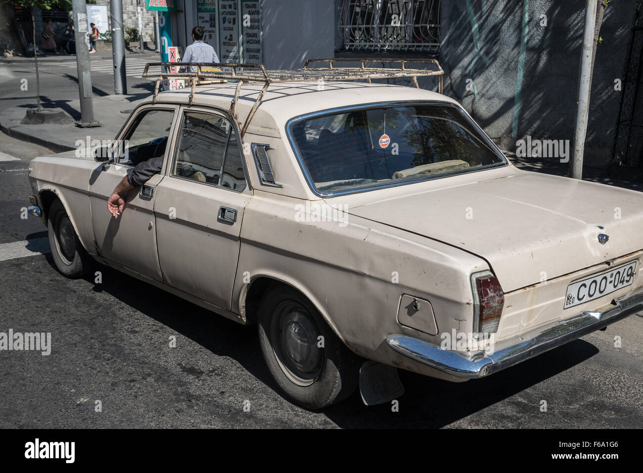 old Volga car in Tbilisi, Georgia Stock Photo - Alamy