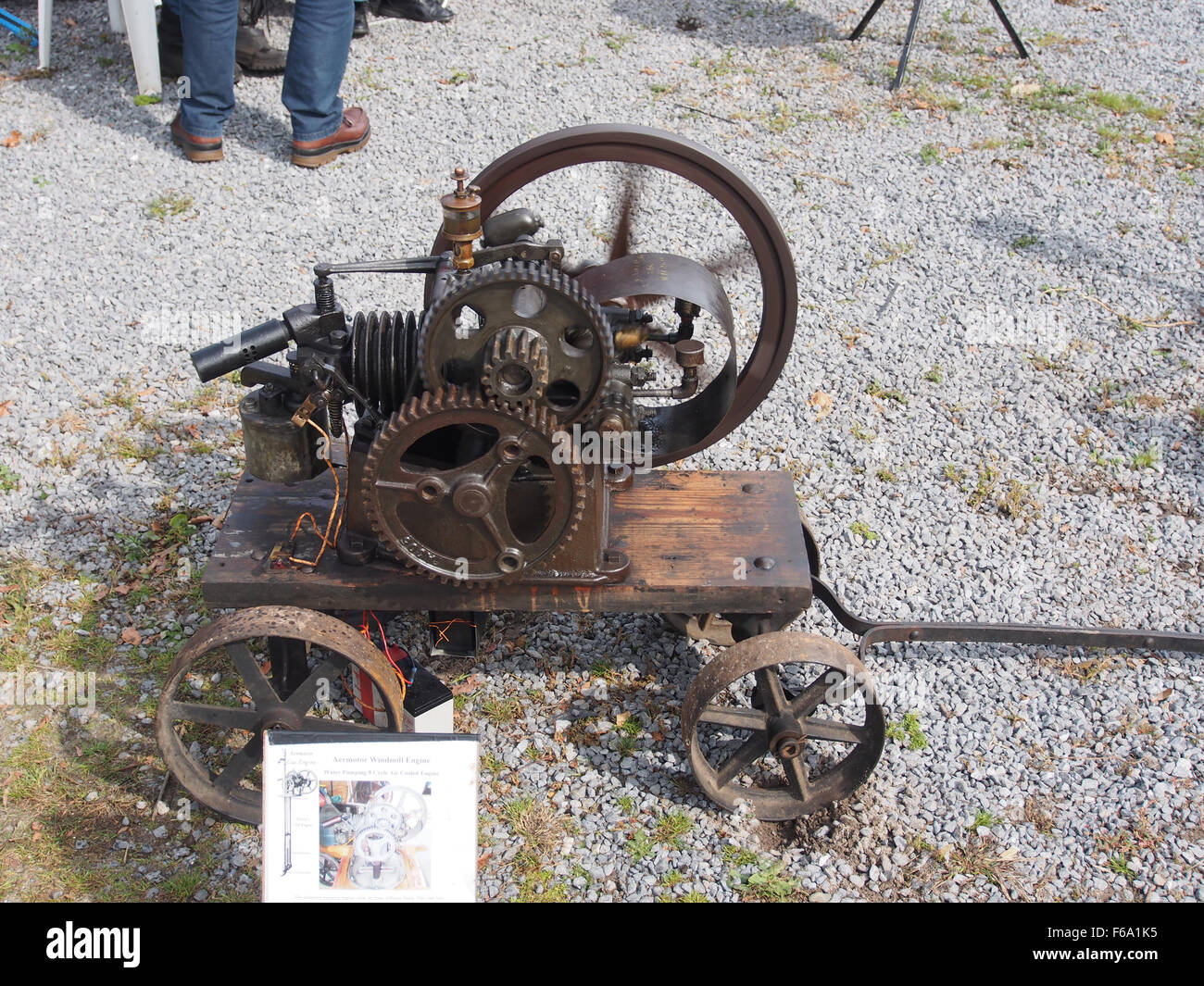 An Aermotor Windmill engine, displayed at Oisterwijkste Stoomdagen 2015 ...