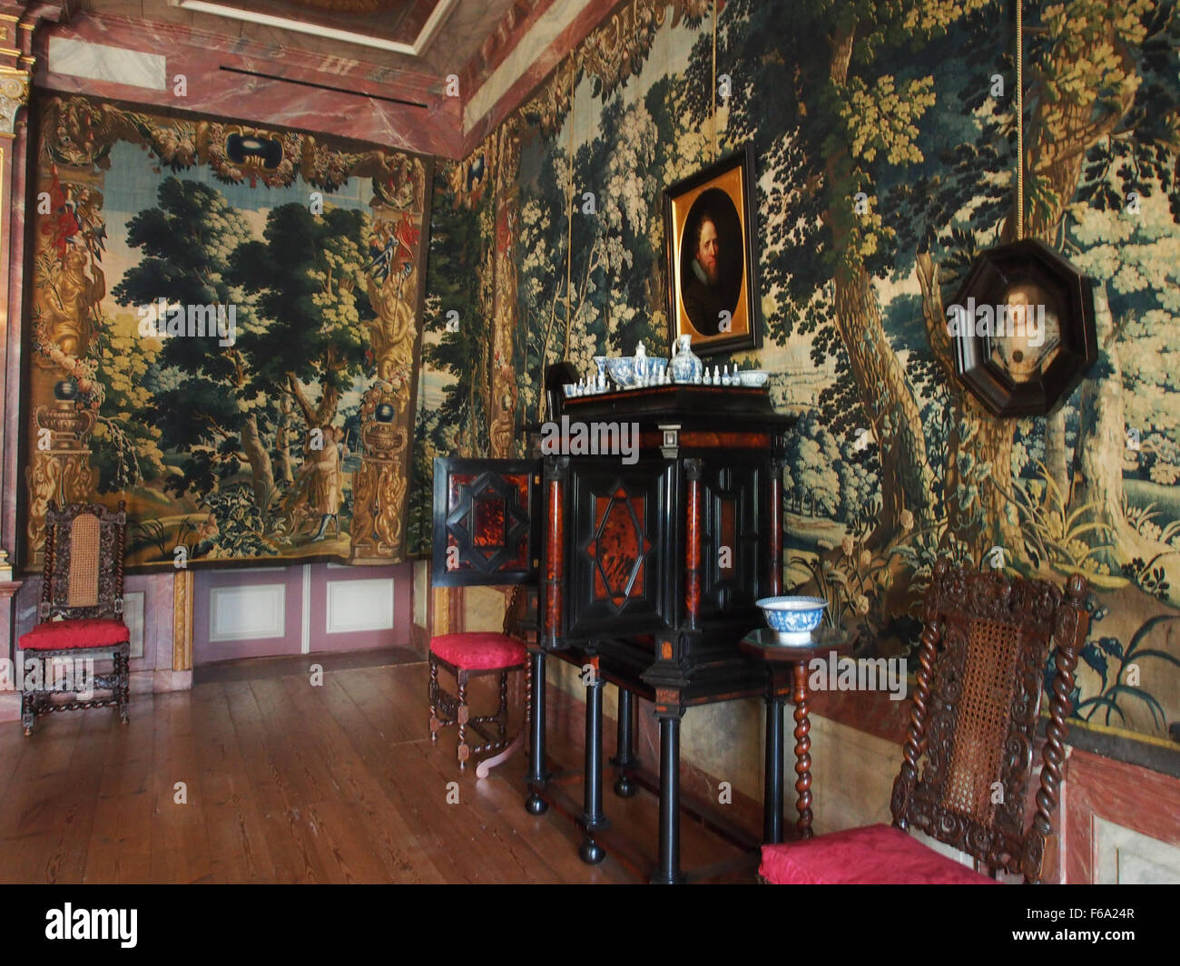 A stunning interior shot of Paleis Het Loo, showcasing the luxurious ...