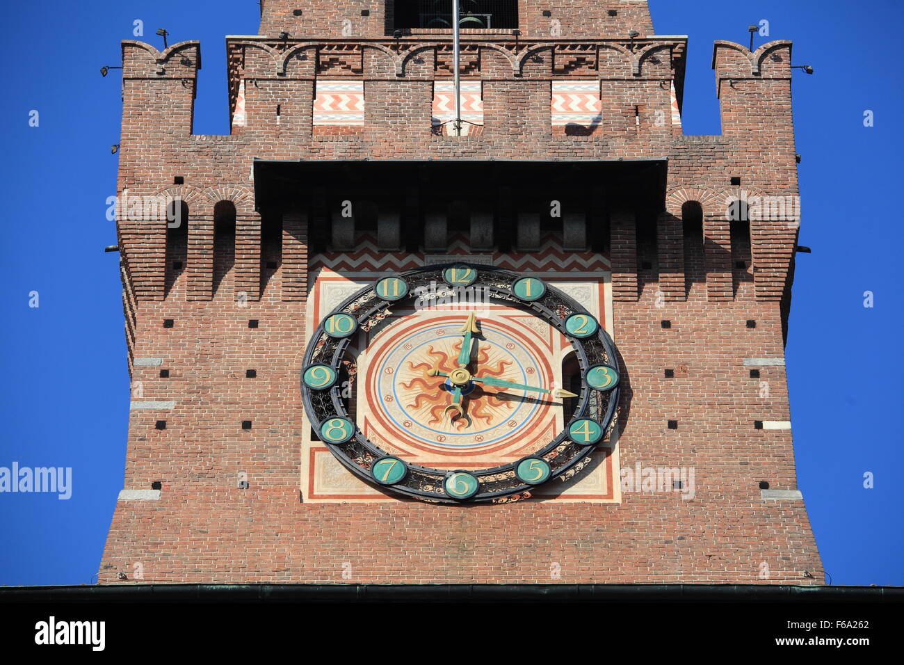 Milan clock tower hi-res stock photography and images - Alamy