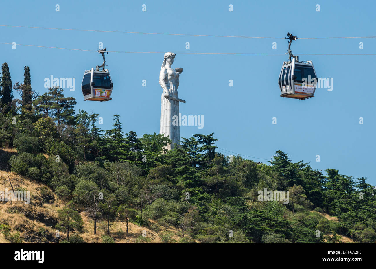 Huge Kartvlis Deda (or Kartlis Deda) monument on Sololaki hill (Mother ...