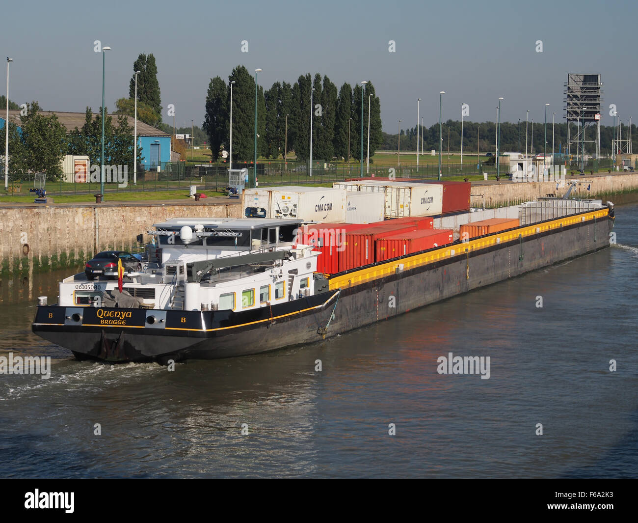 The Quenya, built in 2000, is a container ship operating at ...