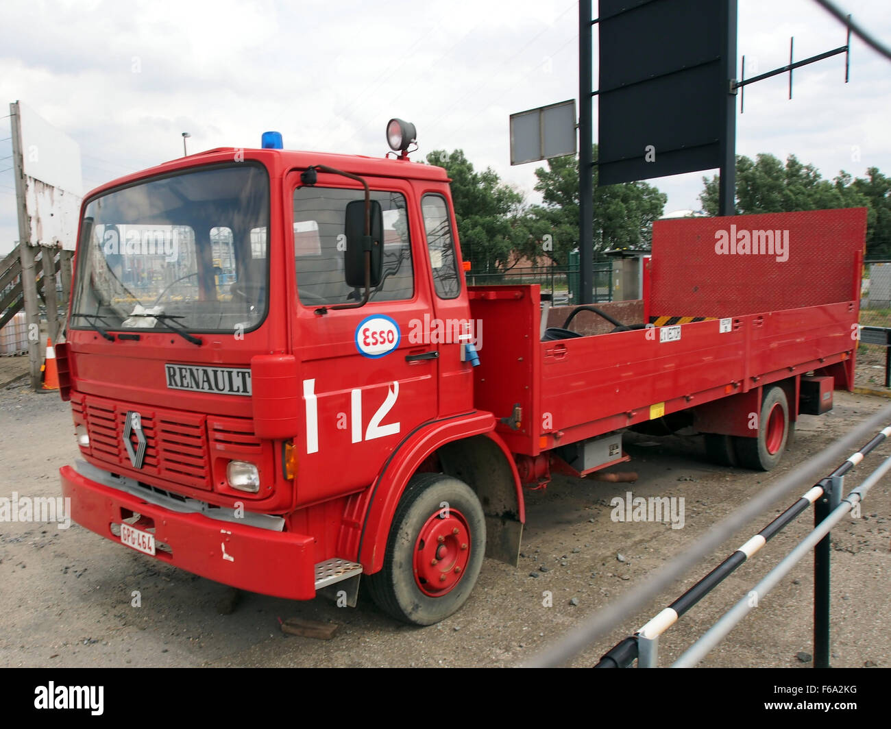 A Renault fire engine from Esso, photographed in Antwerp, showcasing ...