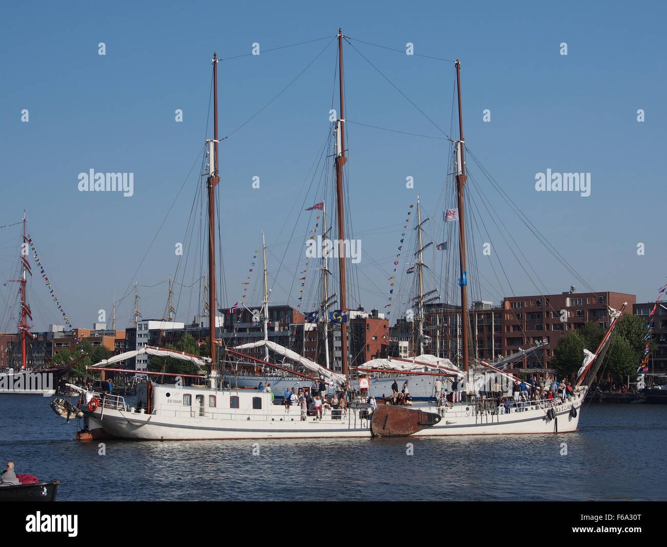 The SAIL Amsterdam, a container ship, operates in the Port of Amsterdam ...