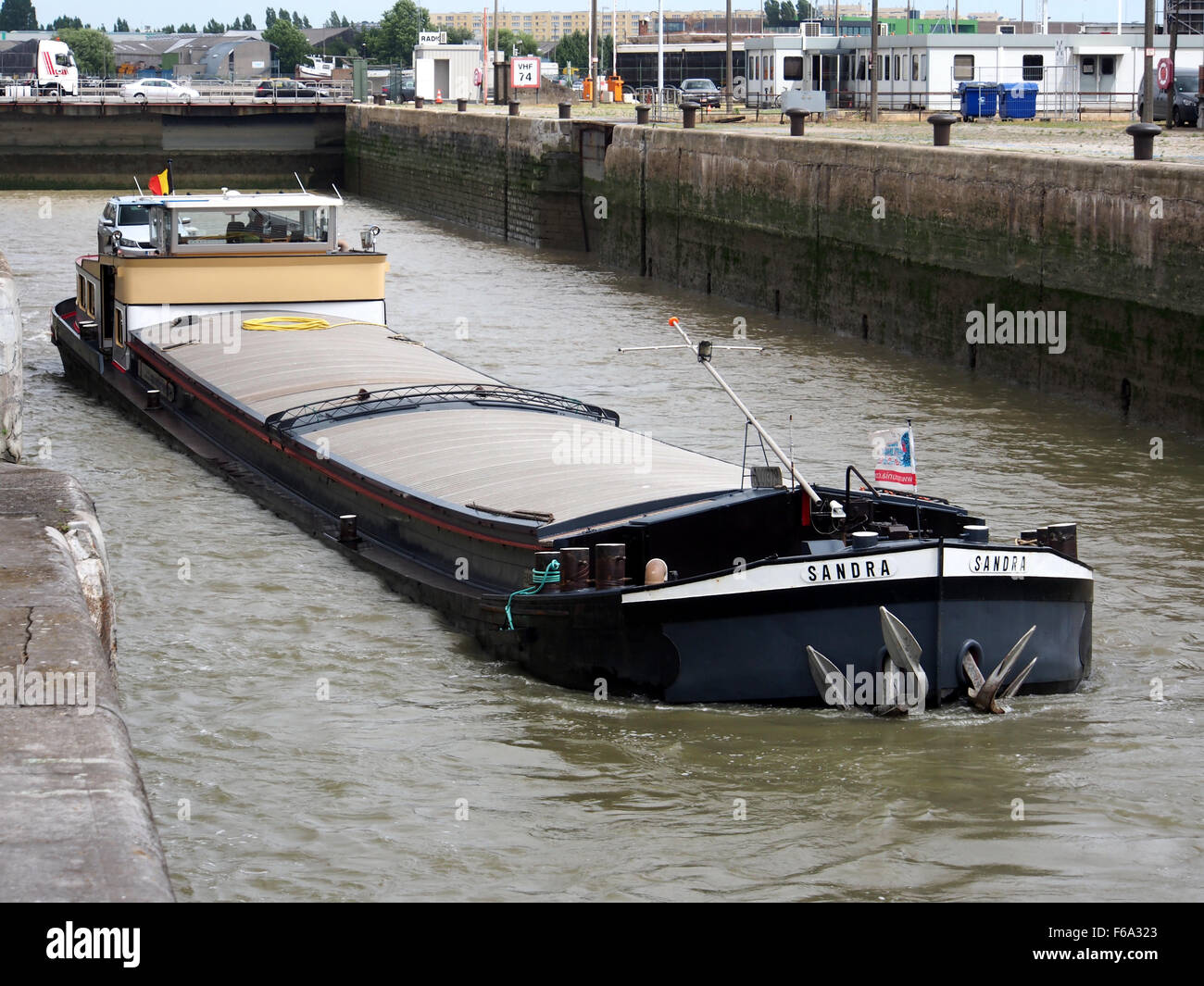 The Sandra, identified by ENI 06001379, is a container ship and oil ...