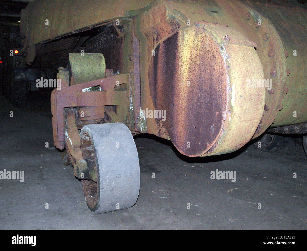 A Sherman tank body on display at Maaldrift, highlighting the ...