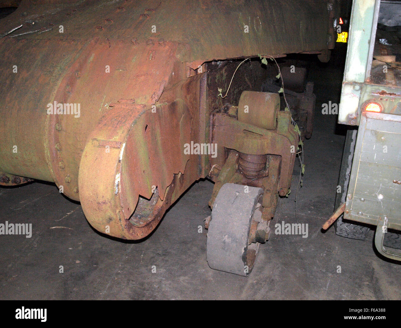 A historic photograph of a Sherman tank body at Maaldrift, offering a ...