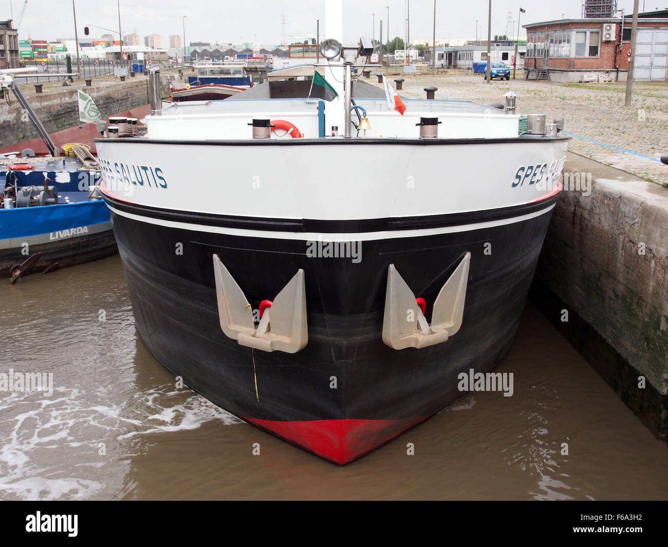 The Spes Salutis, identified by ENI 02205001, is a container ship and ...