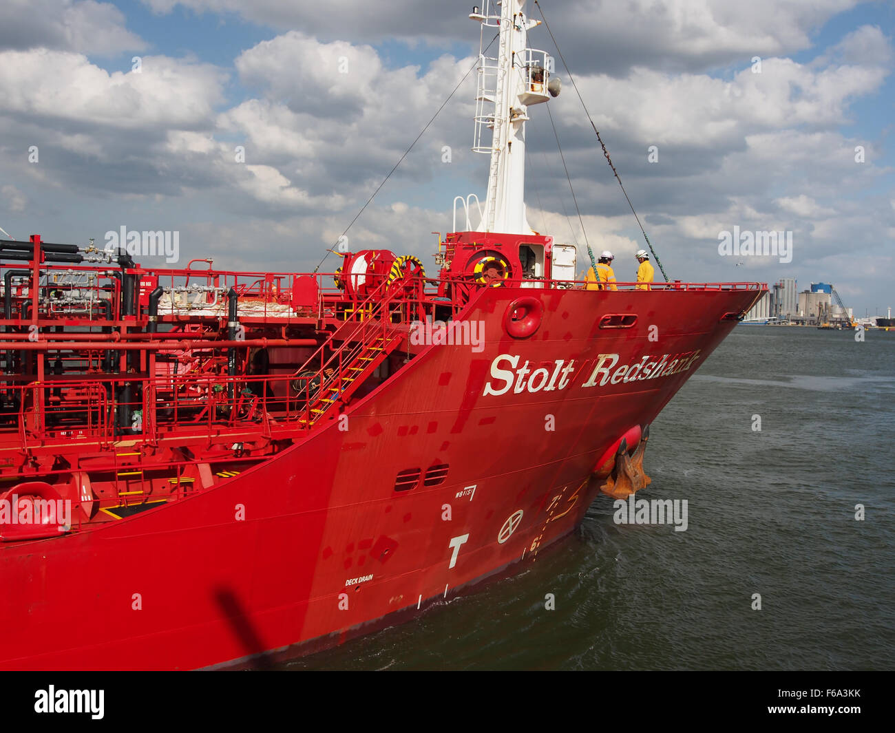 The Stolt Redshank, IMO 9566746, is a container ship and oil tanker at ...