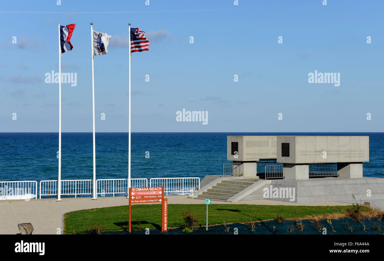 D Day,Vierville-sur-Mer,National Guard of the United States Memorial ...
