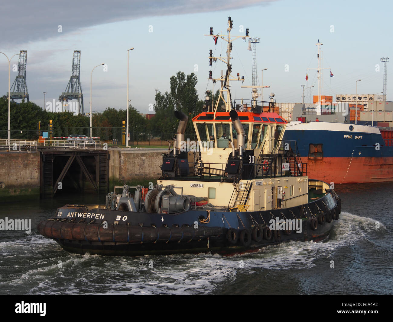 The Tug 30 is a tugboat operating in the Port of Antwerp, supporting ...