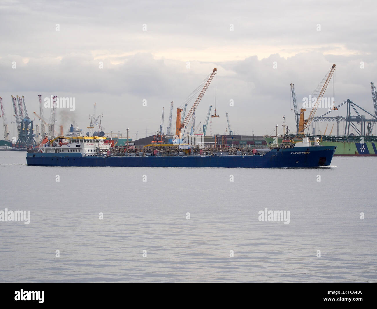 Twister, a 2010-built container ship with IMO 9507594, is docked at the ...