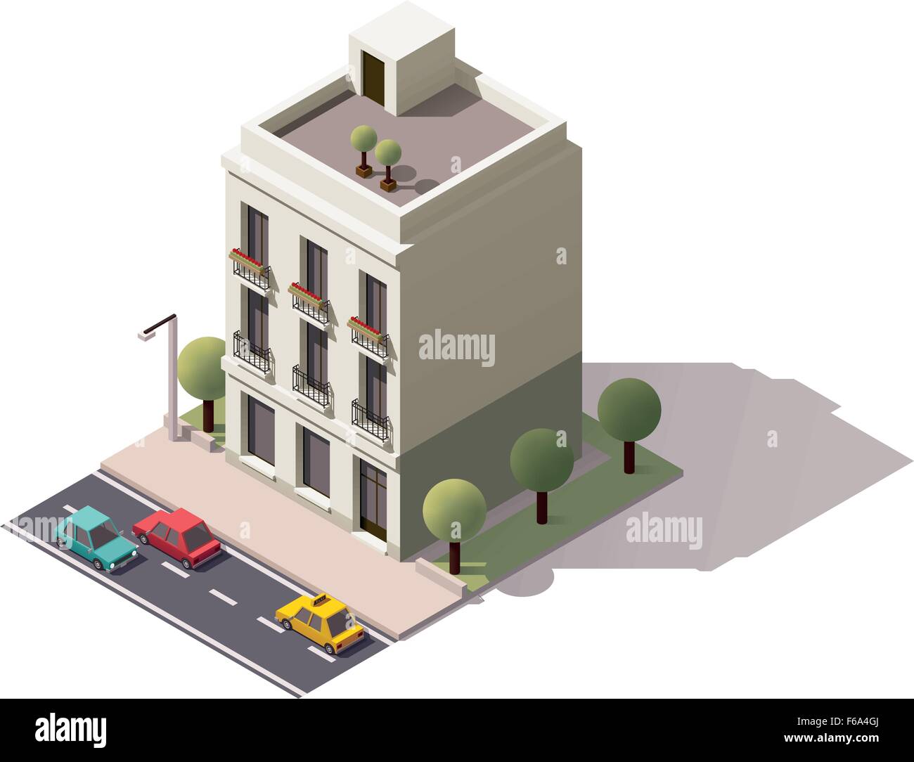 Vector isometric building Stock Vector Image & Art - Alamy