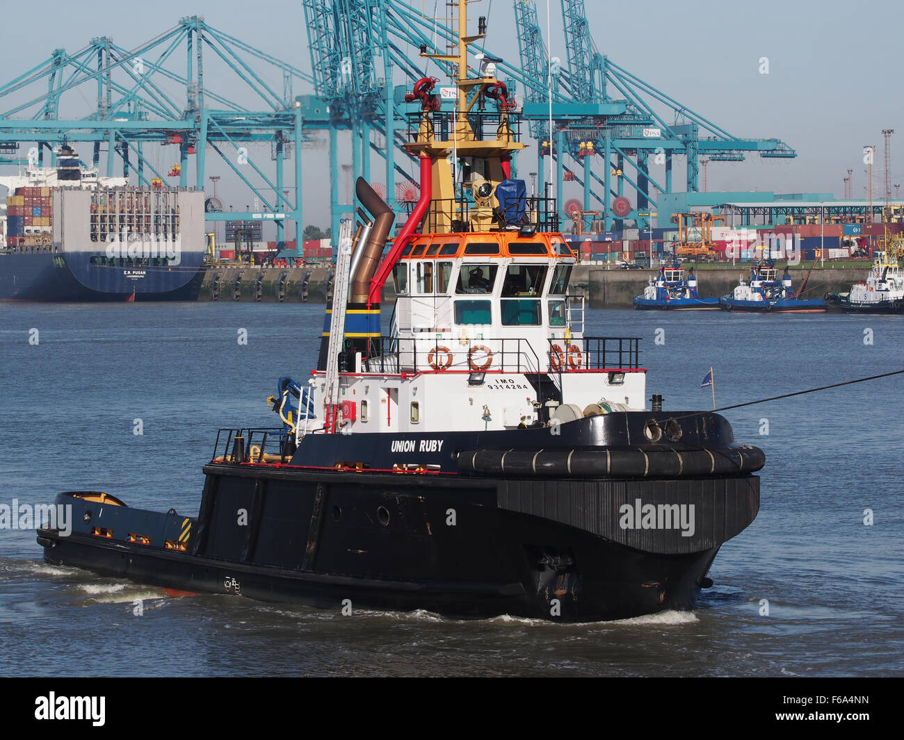 Union Ruby, built in 2005 with IMO 9314284, operates as a tugboat in ...