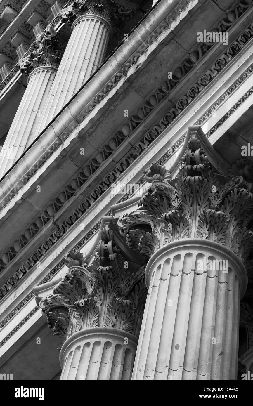Grey Gray Pillars Black and White Stock Photos & Images - Alamy