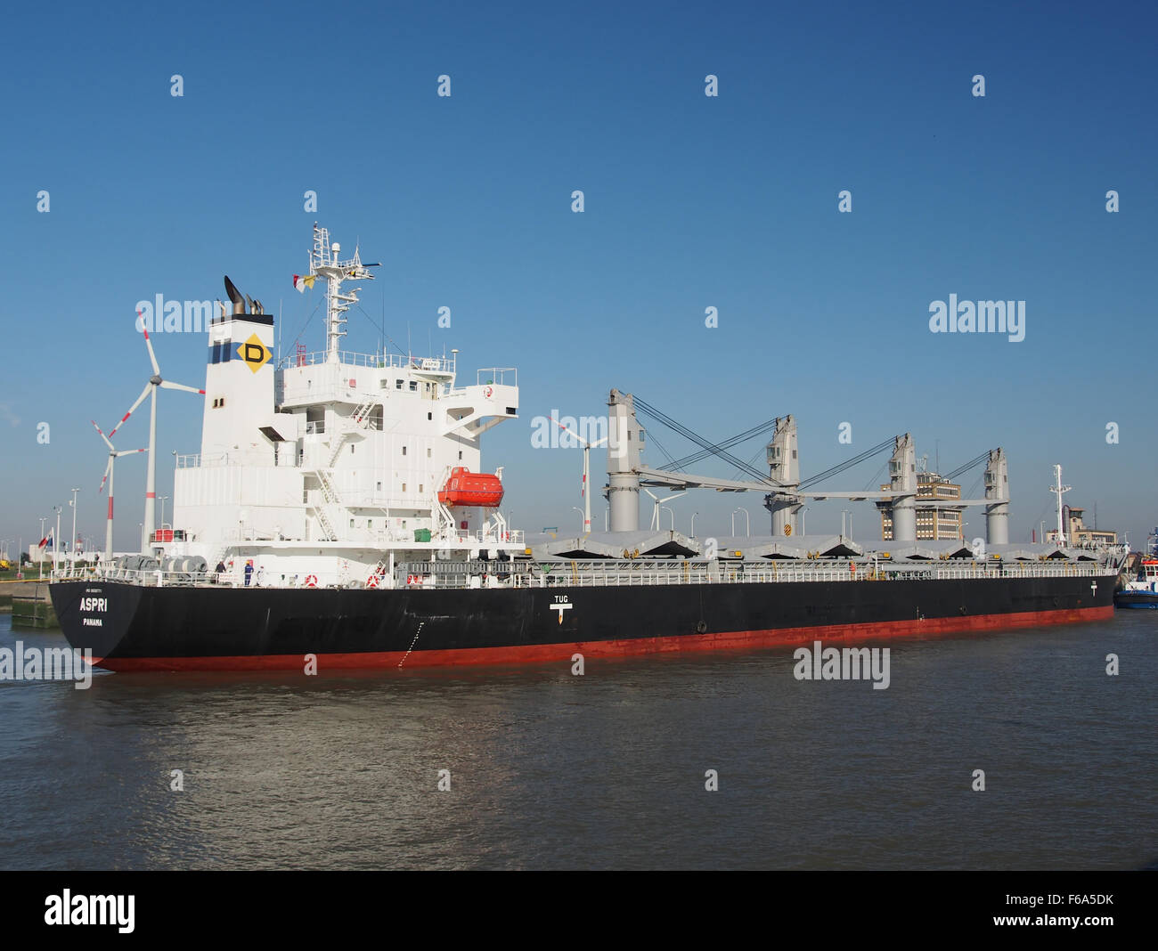 Aspri, built in 2014 and identified by IMO 9658771, is a container ship ...