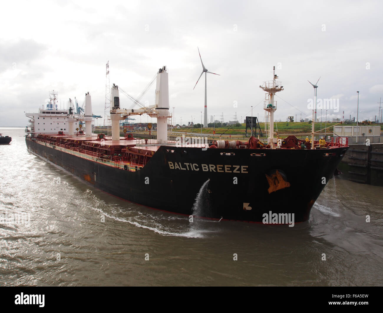 The Baltic Breeze An Oil Tanker And Container Ship Is Seen Docked At the-baltic-breeze-an-oil-tanker-and-container-ship-is-seen-docked-at