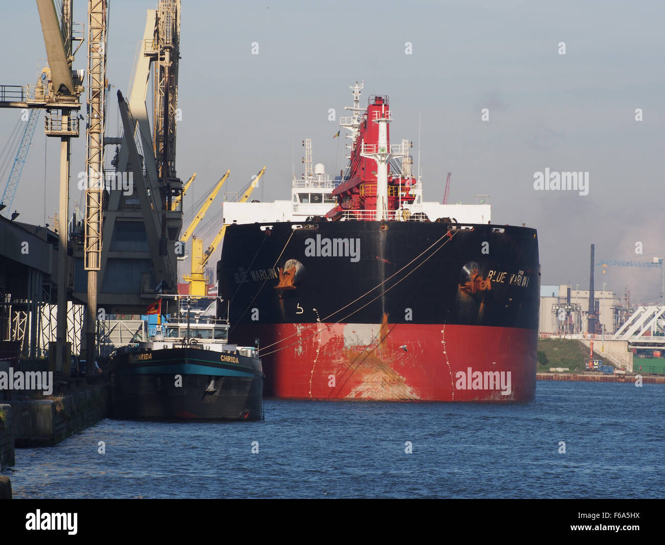 Blue Marlin I, built in 2008 and identified by IMO 9467859, and Chrida ...