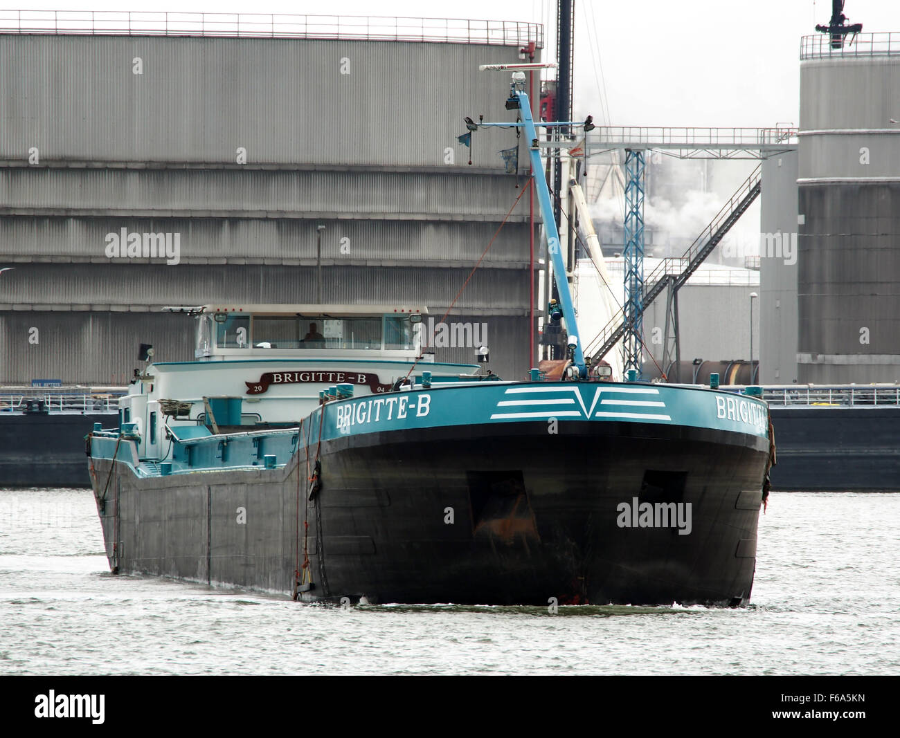 Brigitte-B, container ship ENI 02326775, is docked at the Van ...