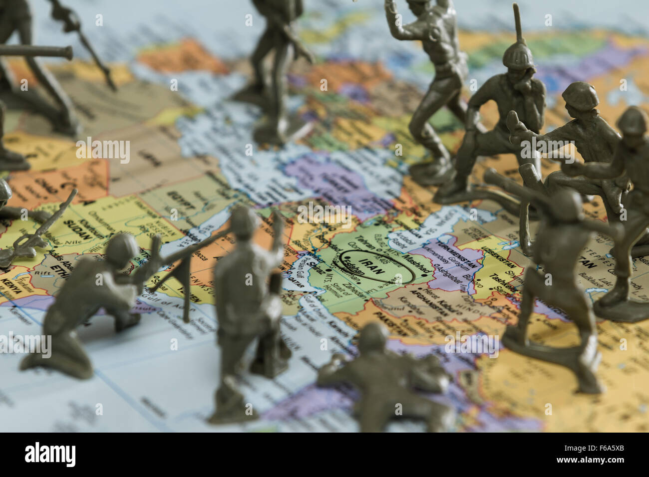 Iran war map hi-res stock photography and images - Alamy