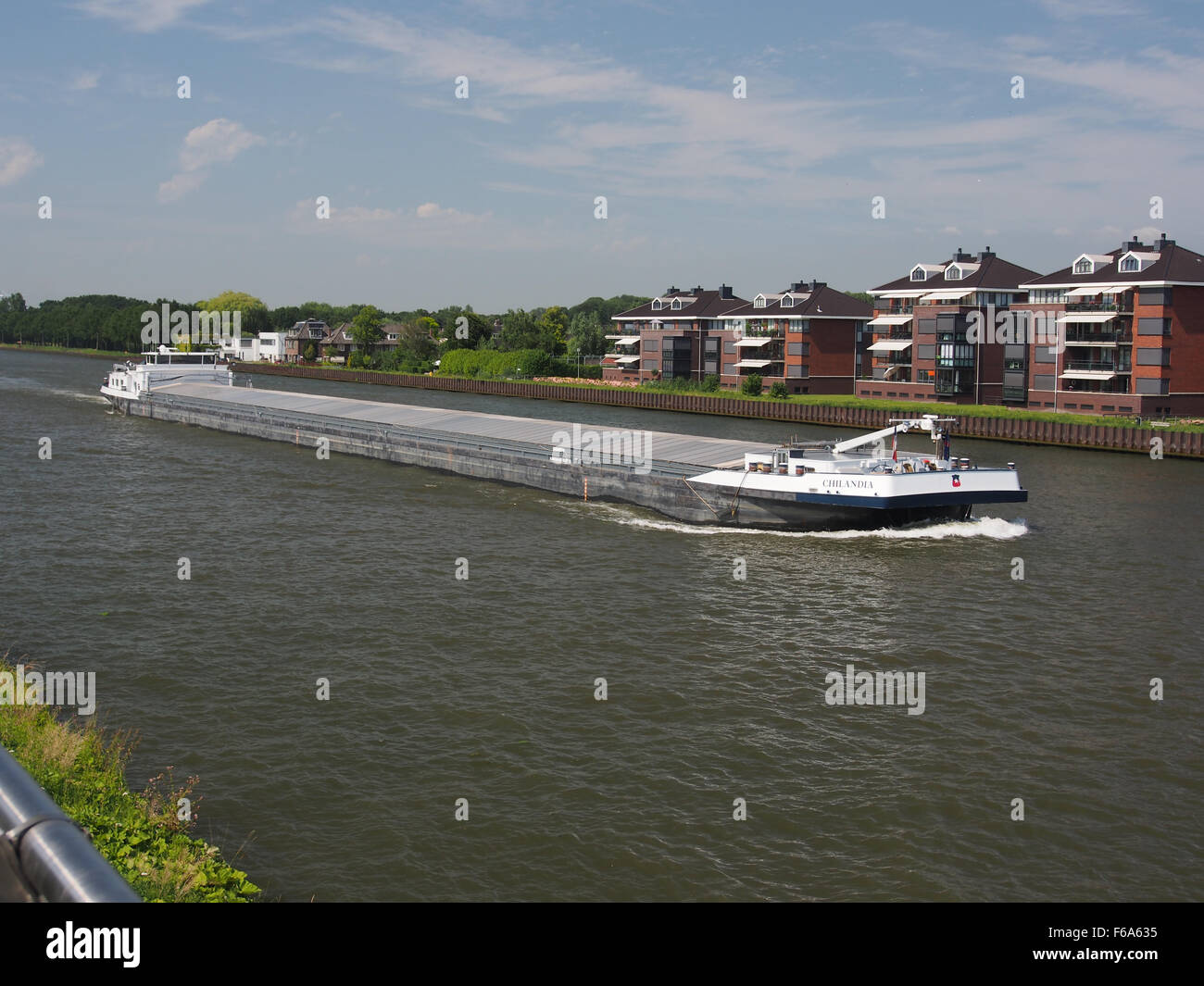 A photograph of the container ship 'Chilandia,' with ENI 02324394 ...