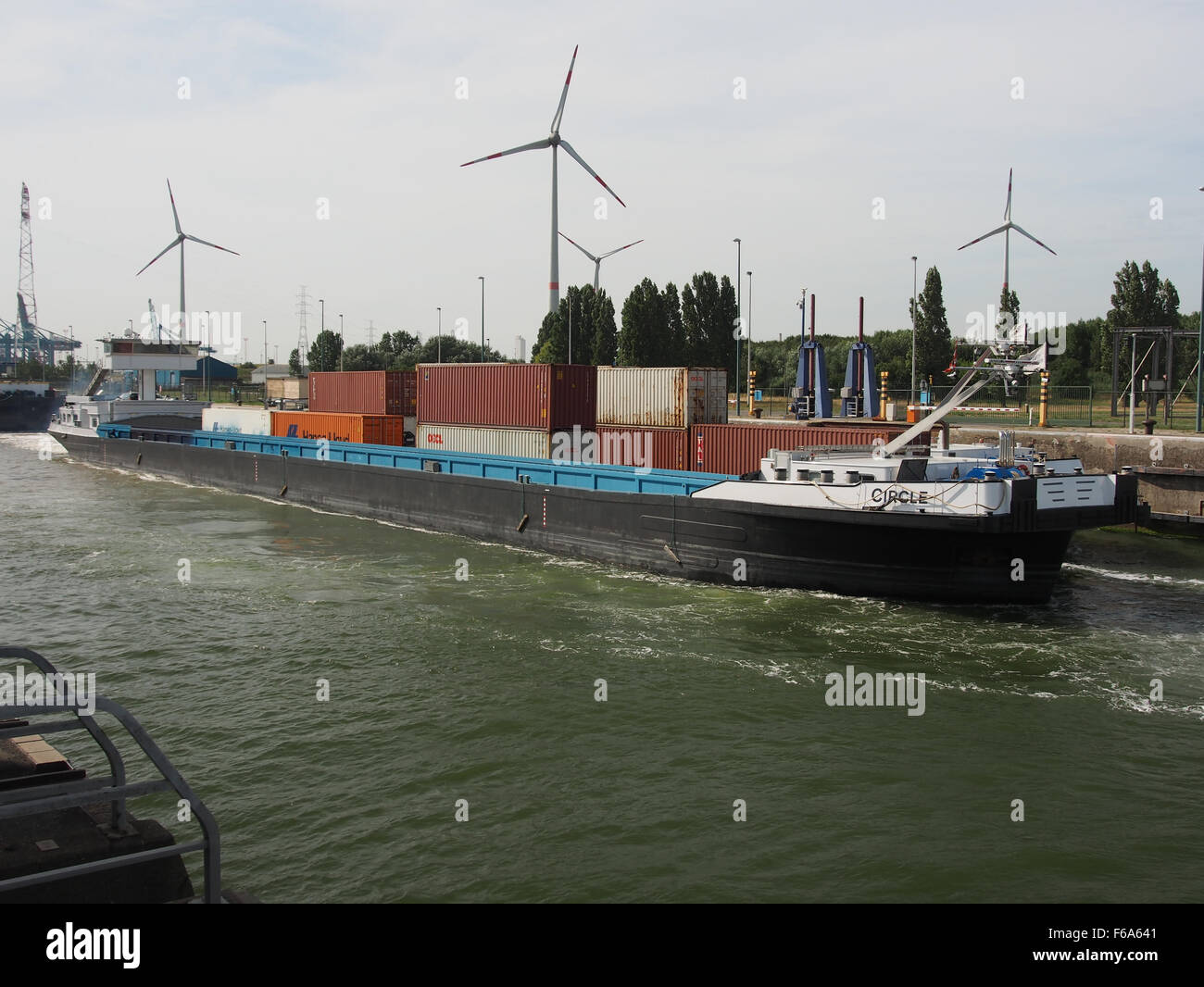 A photo of ENI 02325274, a container ship in the Port of Antwerp ...