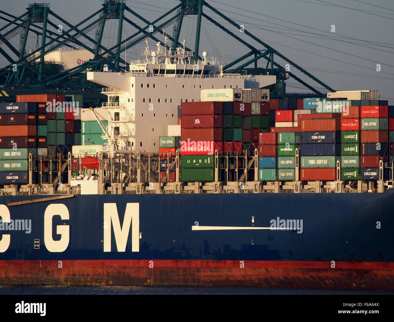 Modern container ship cma hi-res stock photography and images - Alamy