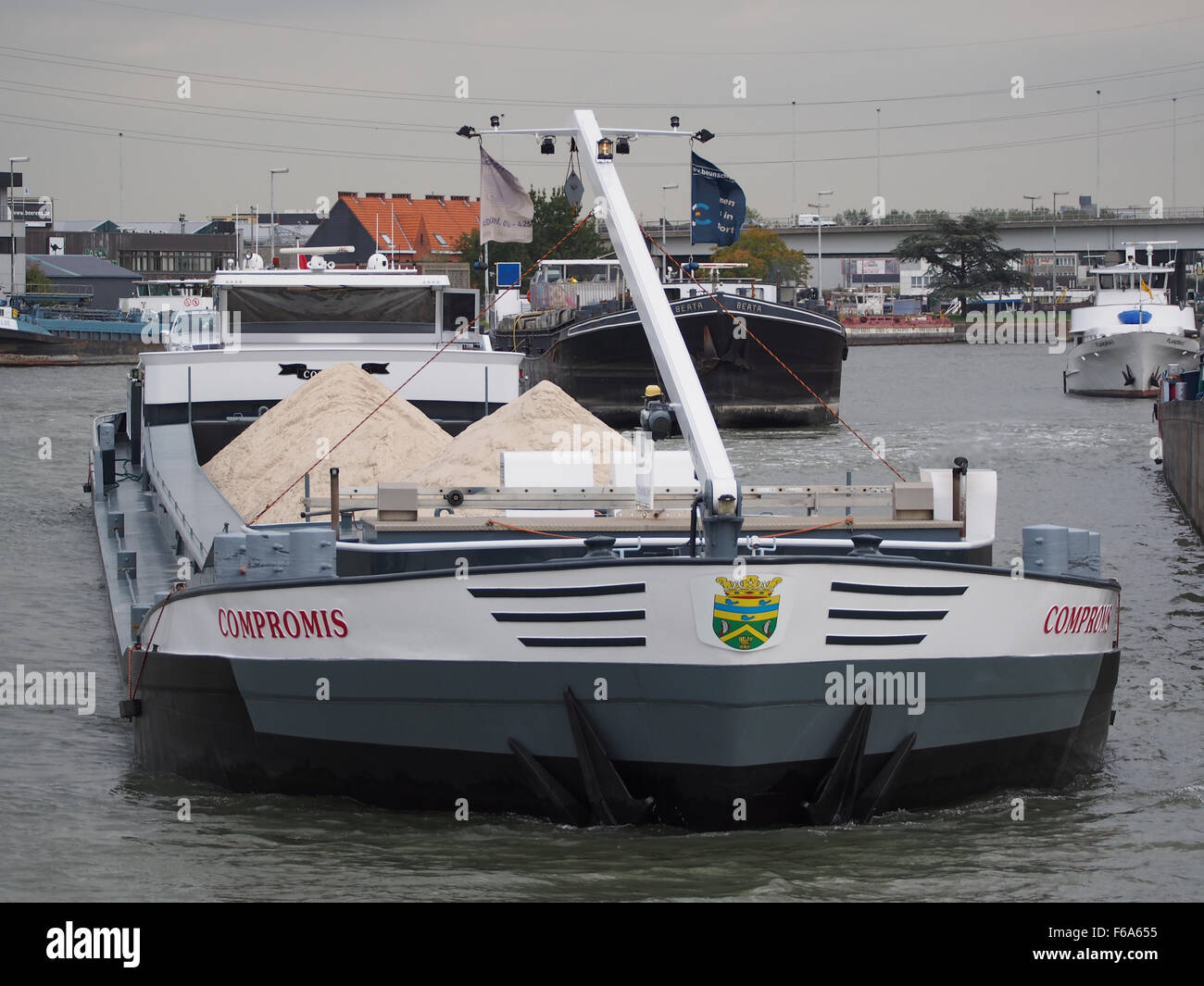 The Compromis is a modern container ship, registered under ENI 02324640 ...