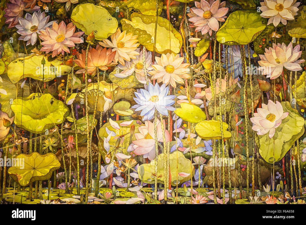 Hua Hin, Thailand - October 23: Art exhibit trust in the artist village ...