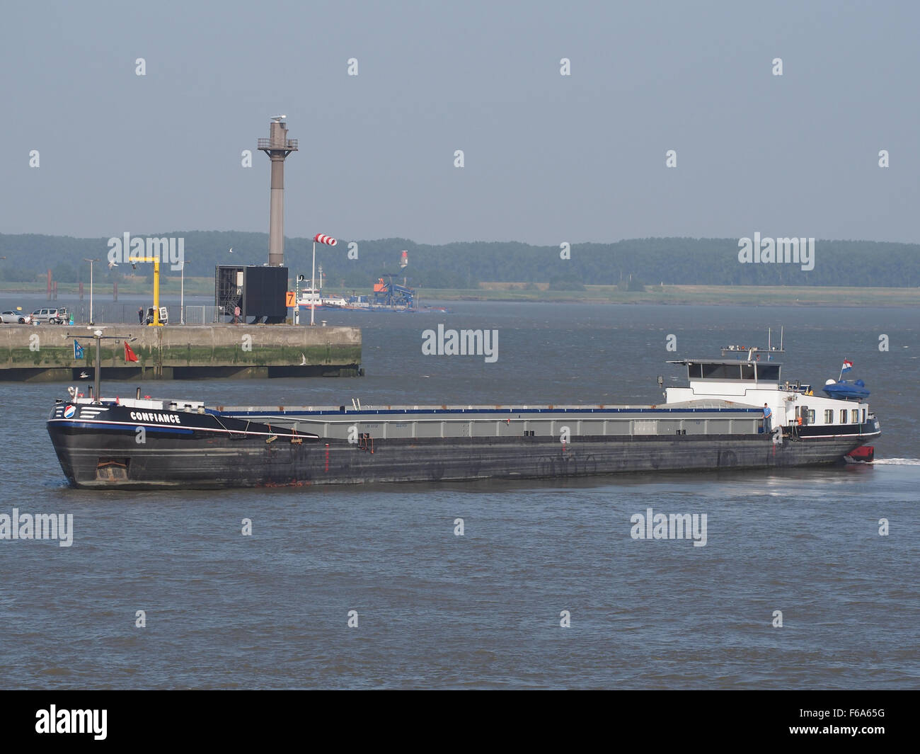 The container ship 'Confiance' is docked at Berendrechtsluis, Port of ...