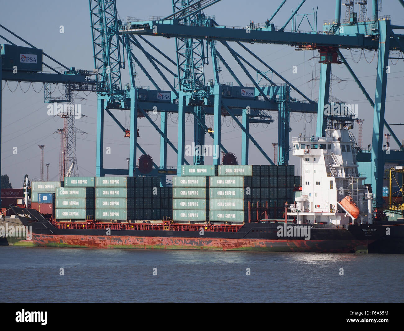The Conmar Elbe is a large cargo vessel built in 2001, designed to transport a range of goods ...