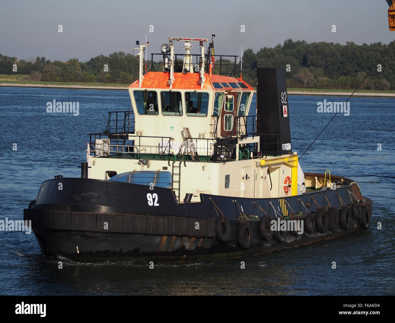 A tugboat from 1991, identified as vessel IMO 9018579 and ENI 06504157 ...