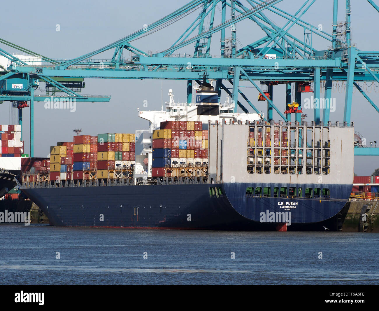 E.R. Pusan is a container ship built in 2000, registered under IMO ...