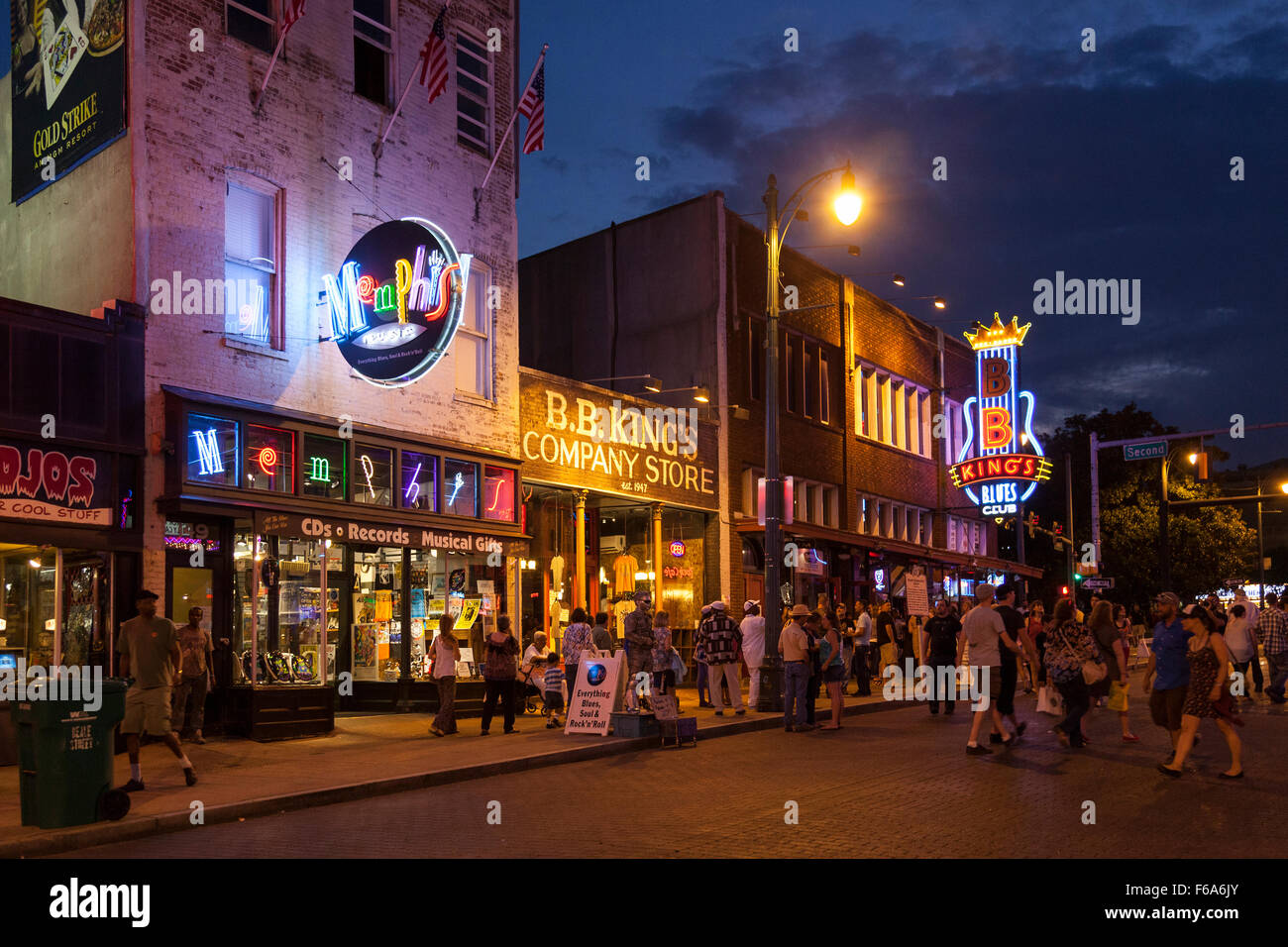 Beale street neon signage hi-res stock photography and images - Alamy