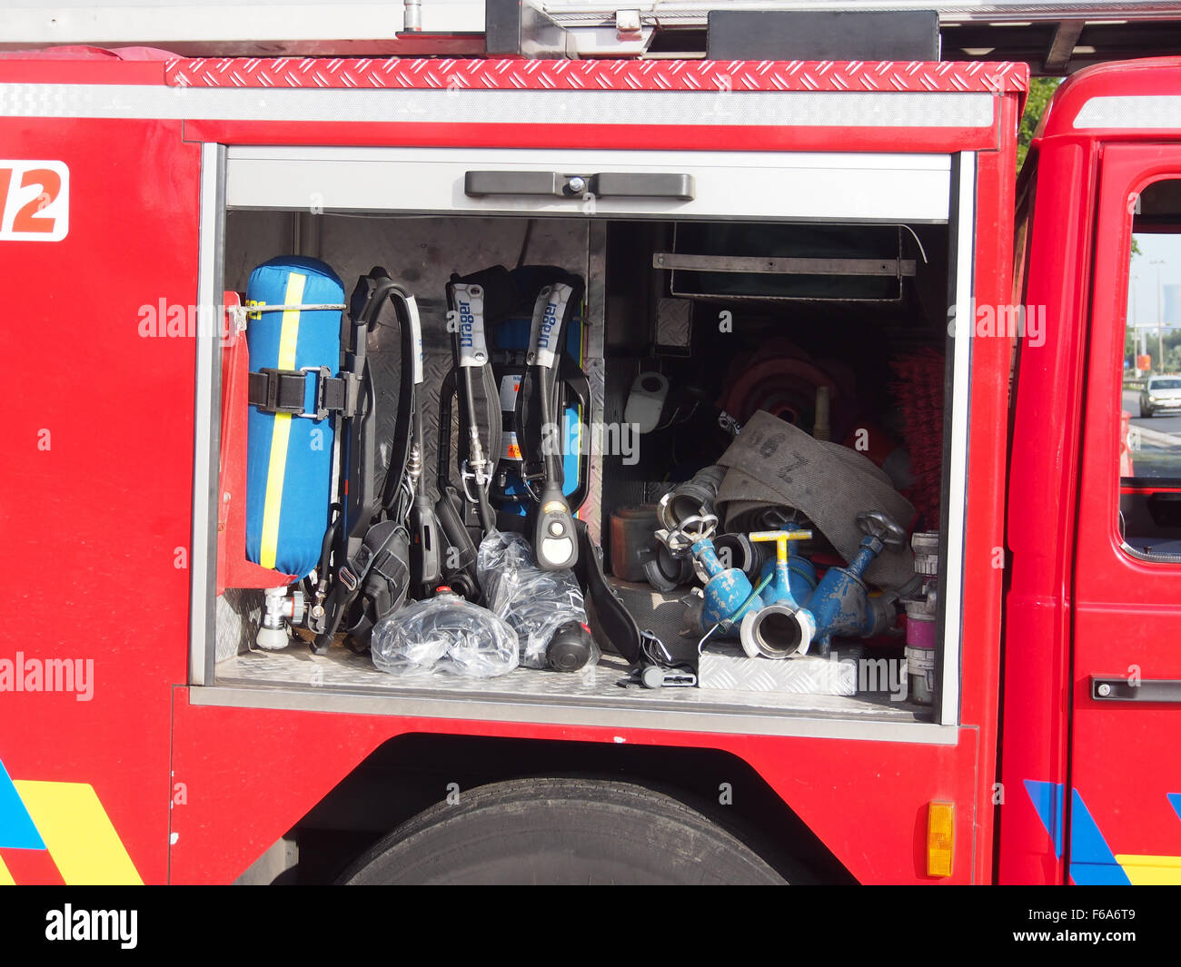 A fire engine from Brandweer Antwerpen, Unit A31, photographed during ...