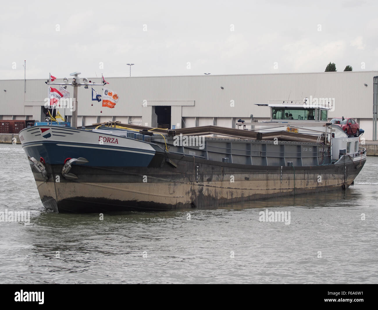 The container ship Forza (IMO 03021295) is seen in the Port of Antwerp ...