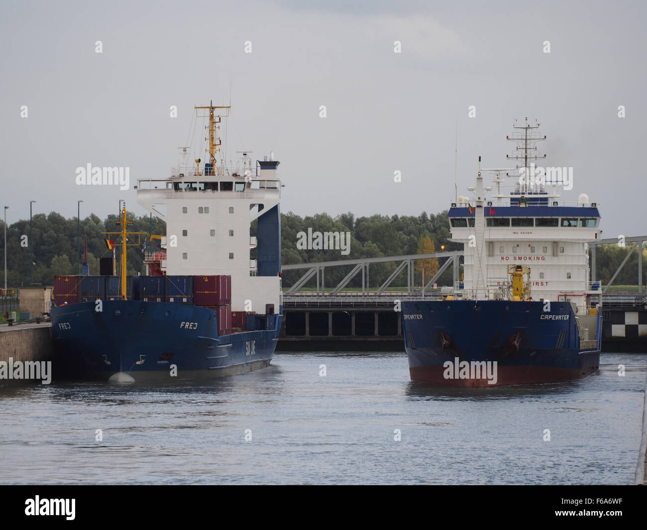 *Frej* (IMO 9101156) is a container ship built in 1994, while ...